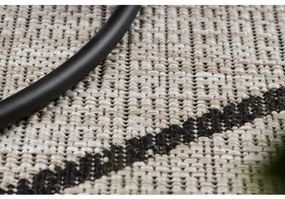 koberec SIZAL FLOORLUX 20508 stříbrný / Černá TROJÚHELNÍK velikost 140x200 cm | krásné koberce cz