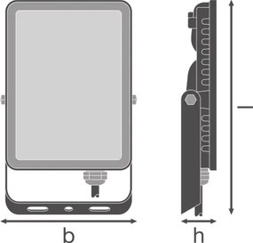 LED reflektor OSRAM Essential 20W 3000K teplá bílá IP65