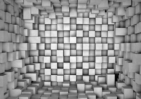 Fototapeta - Čtverce 3D (152,5x104 cm)