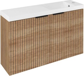 Sapho Latus - Umyvadlová skříňka X Strip 79x50x22 cm, 2x dvířka, dub alabama LT110-SET08