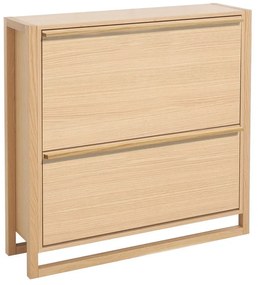 Výklopný botník v dekoru dubu v přírodní barvě NewEst – Woodman
