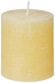 RUSTIC Svíčka 8 cm - pastelově žlutá