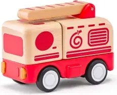 Woody Auto hasič se zvuky a světlem / setrvačník / od 18 měsíců