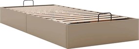 Osmanský rám postele bez matrace cappuccino 90x190cm umělá kůže 3310778
