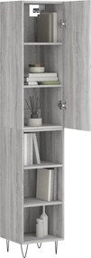 Skříň highboard šedá sonoma 34,5 x 34 x 180 cm kompozitní dřevo 3199015