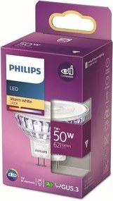 Philips 8718699773977 led žárovka 1x7w | gu5,3 | 621lm | 2700k - teplá bílá, bodová, eyecomfort
