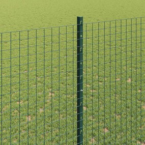 Svařovaná drátěná plotovina s tyčkami 25 x 1,5 m Zelená 3336494