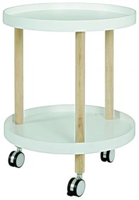 Mørtens furniture Odkládací stolek Duke, 60 cm, bílá