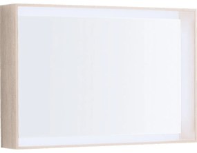 Geberit Citterio - Zrcadlo 884x584 mm s LED osvětlením, béžový dub 500.572.JI.1