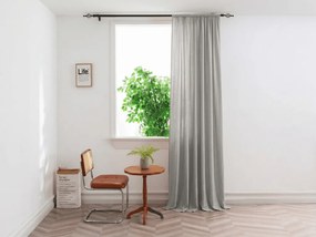 Závěs TAVIO 140x250 cm, světle šedý Zavěšení: Řasící páska