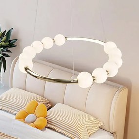 Toolight Toolight, LED stropní svítidlo APP1553-CP, zlatá lesklá-bílá, OSW-05661