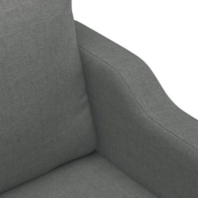 4dílná sedací souprava s poduškami tmavě šedá textil 3201779