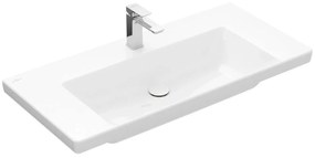 Villeroy & Boch Subway 3.0 - Umyvadlo 100x47 cm, bez přepadu, otvor pro baterii, CeramicPlus, Stone White 4A70A2RW