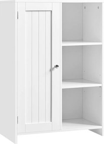 Koupelnová skříňka Yaheetech – bílá, 56 cm (délka) × 30 cm (šířka) × 81 cm (výška), nové provedení (267536631628)