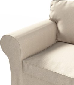 Potah na křeslo IKEA Ektorp barva béžová látka pletený vzor
