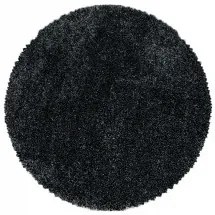 Ayyildiz koberce Kusový koberec Fluffy Shaggy 3500 anthrazit kruh - 200x200 (průměr) kruh cm