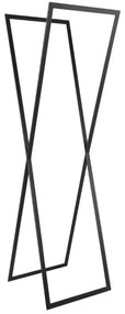 OnaDnes -20% Nordic Design Černý kovový stojací věšák Rosie 175 cm