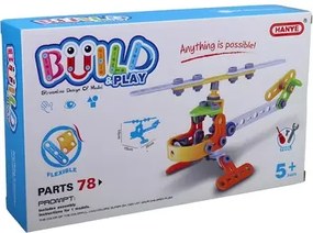 Malý Mechanik Junior Vrtulník / Stavebnice / 73 dílů / 30 x 18 cm / od