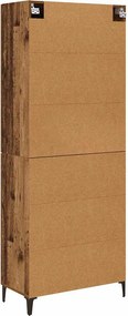 Vysoký bufet Staré dřevo 69,5 x 34 x 180 cm Kompozitní dřevo 3403586