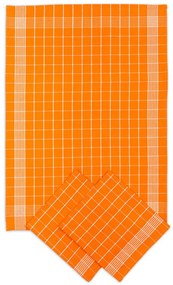 Svitap Utěrka Pozitiv Egyptská bavlna 50x70 cm oranžová/bílá 3 ks