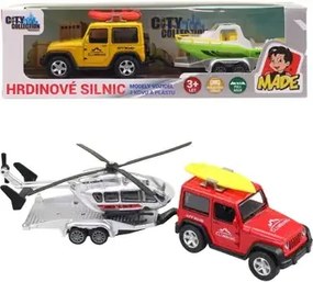 Auto s přívěsem / Kovové / 21 cm / od 3 let