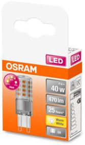 Žárovka OSRAM LED G9 4W 2 700K čirá 3stupňové stmívání