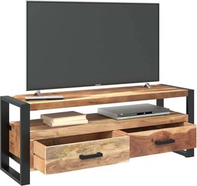 TV stolek 120x35x45 cm masiv s medovou povrchovou úpravou 321551