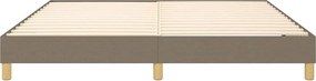 Rám postele s boxspringem taupe 160 x 200 cm textil 3120626
