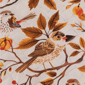 Přehoz na postel BIRDS PUMPKIN, hnědý Rozměr: 170 x 210 cm