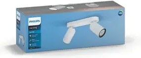 Philips Pongee bílá / Bodové svítidlo / 2x GU10 / 5,5W / bez zdroje /