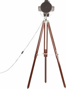 Stojací lampa na stativu masivní mangovníkové dřevo 180 cm 286106