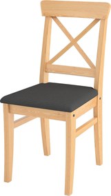 Potah na židli Ingolf s čalouněným sedákem barva černá