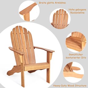 Costway Adirondack zahradní židle zahradní nábytek na terasu