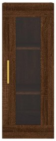 Skříň highboard hnědý dub 34,5 x 34 x 180 cm kompozitní dřevo