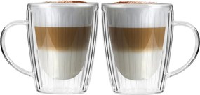 Skleněné hrnky v sadě 2 ks na cappuccino 250 ml Livio Duo – Vialli Design