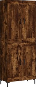 Skříň highboard kouřový dub 69,5 x 34 x 180 cm kompozitní dřevo 3199686