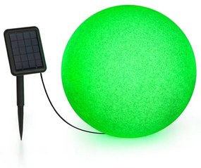 Shinestone Solar 40, kulová lampa, solární panel, Ø 40 cm, RGB-LED, IP68, akumulátor