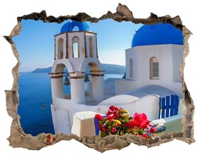 Wallmuralia Fototapeta díra na zeď 3D Santorini Řecko 95x64 cm