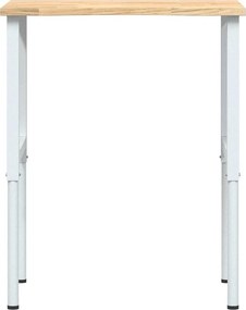 Pracovní stůl 80 x 60 x (71,5–98) cm masivní dubové dřevo 3309716
