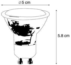 Sada 5 LED žárovek GU10 3W 250lm 2200K