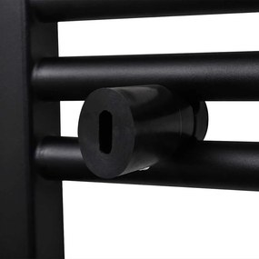 Černý žebříkový radiátor obloukový ústřední topení 500 x 1 160 mm 141915
