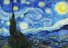 ENJOY Puzzle Vincent Van Gogh: Hvězdná noc / 1000 dílků / od 14 let