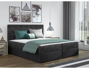 Kontinentální postel Poskocz, Rozměr postele: 160 x 200 cm, Potah: Lawa 05 + ekokůže Soft 017