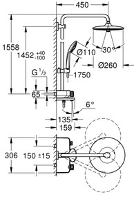 GROHE 26510000 - Sprchový systém EUPHORIA SMARTCONTROL 450 mm lesklý chrom