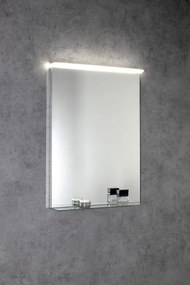 Sapho Traka koupelnové zrcadlo 60 x 80 cm s led osvětlením a poličkou bílá TK060