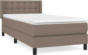 Box spring postel s matrací taupe 100 x 200 cm textil 3130013
