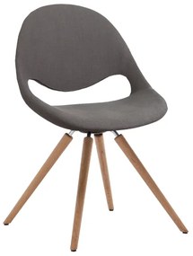 TONON - Čalouněná židle LITTLE MOON s dřevěnou podnoži 908.32
