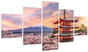 Obraz - Fudži, Japonsko (125x70 cm)