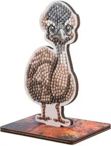 CRYSTAL ART Diamantové malování Na zemi: Emu