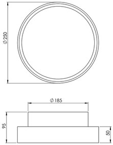 Fabas 3229/61/102 - Technické svítidlo HATTON 1xE27/42W/230V IP65